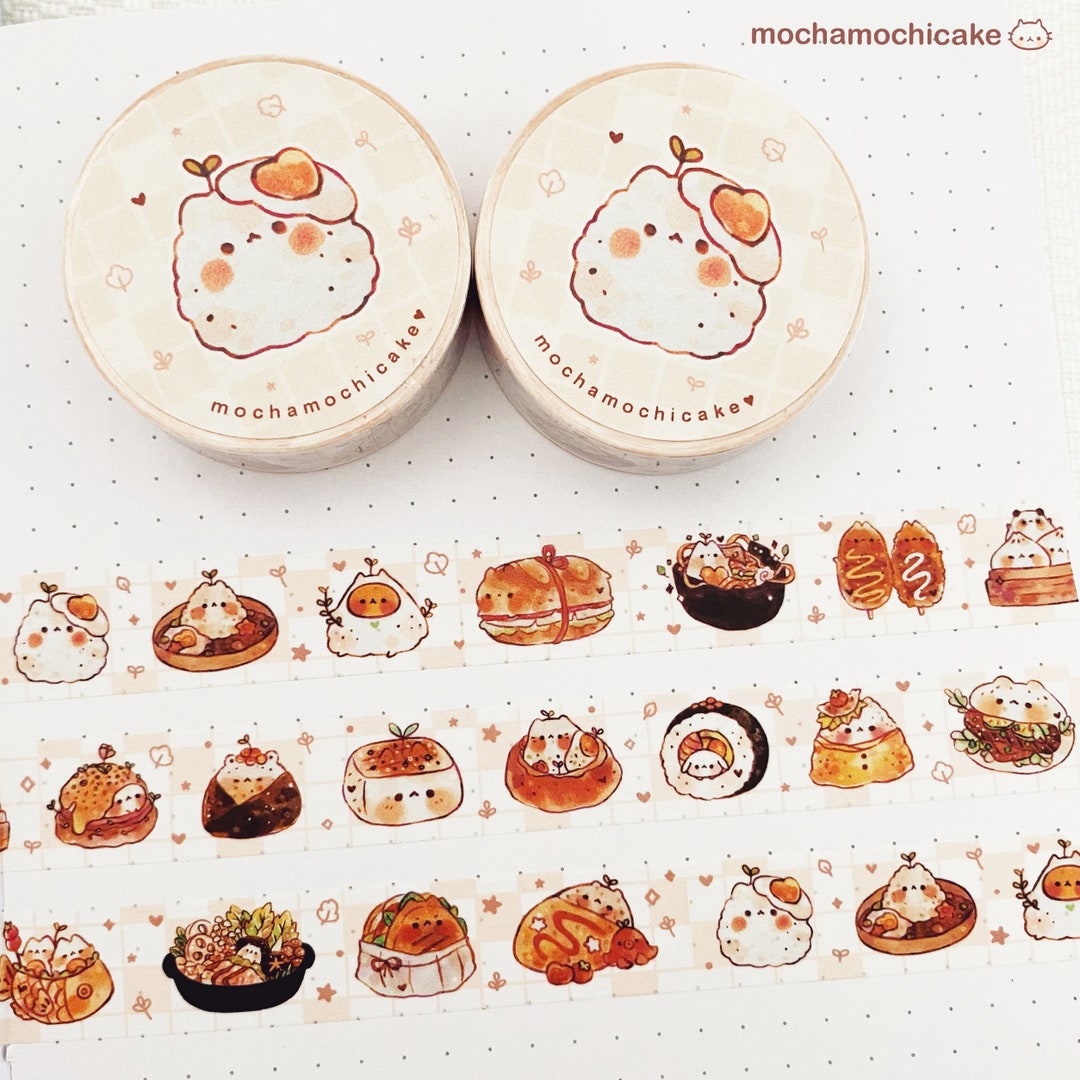Cute Animal Foodies 2 Washi Tape / Decorative Tape/ Kawaii Cute/ Bullet ...