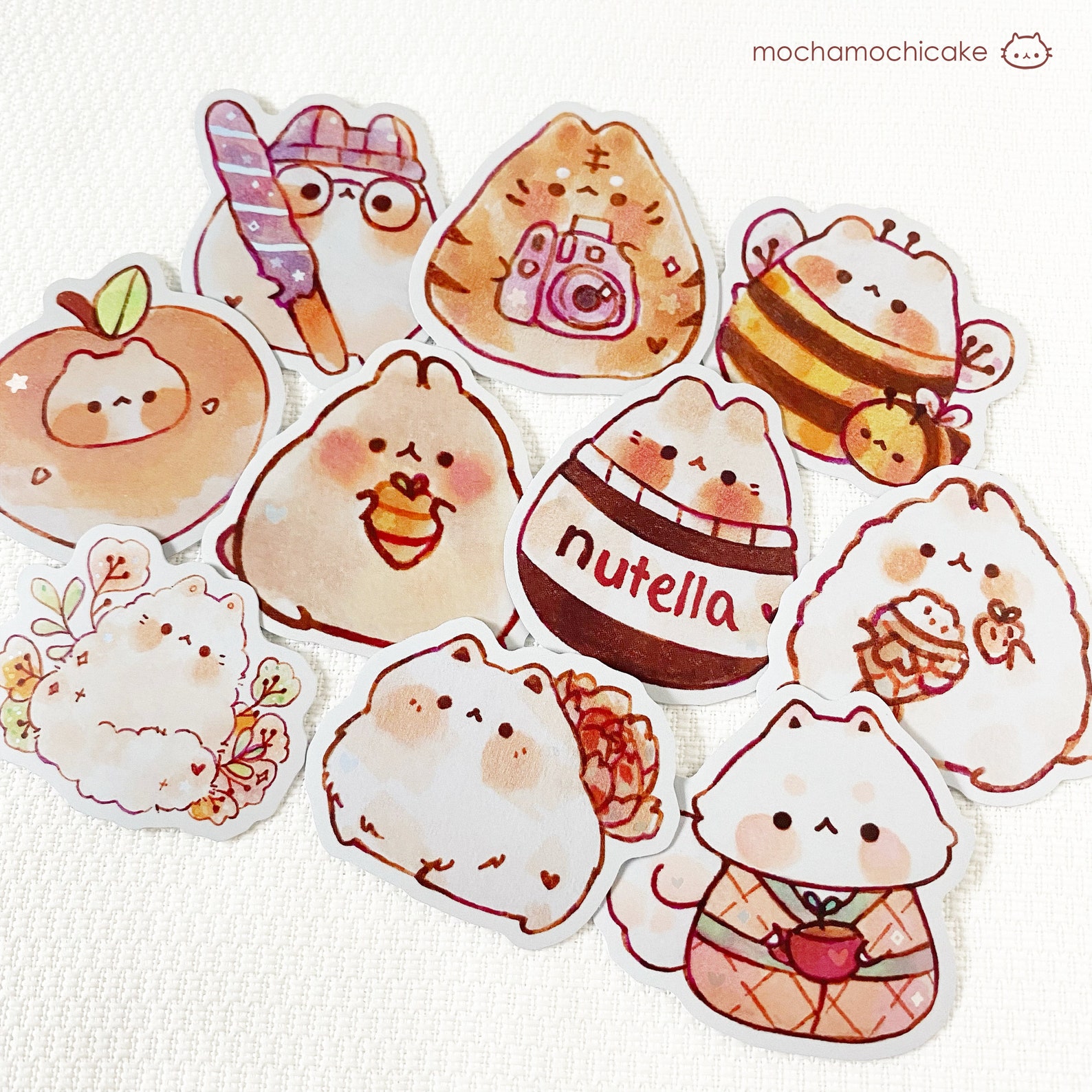 Cute Chonky Animals 4 Stickers/ Matte/ Holographic/ Die Cut Stickers ...