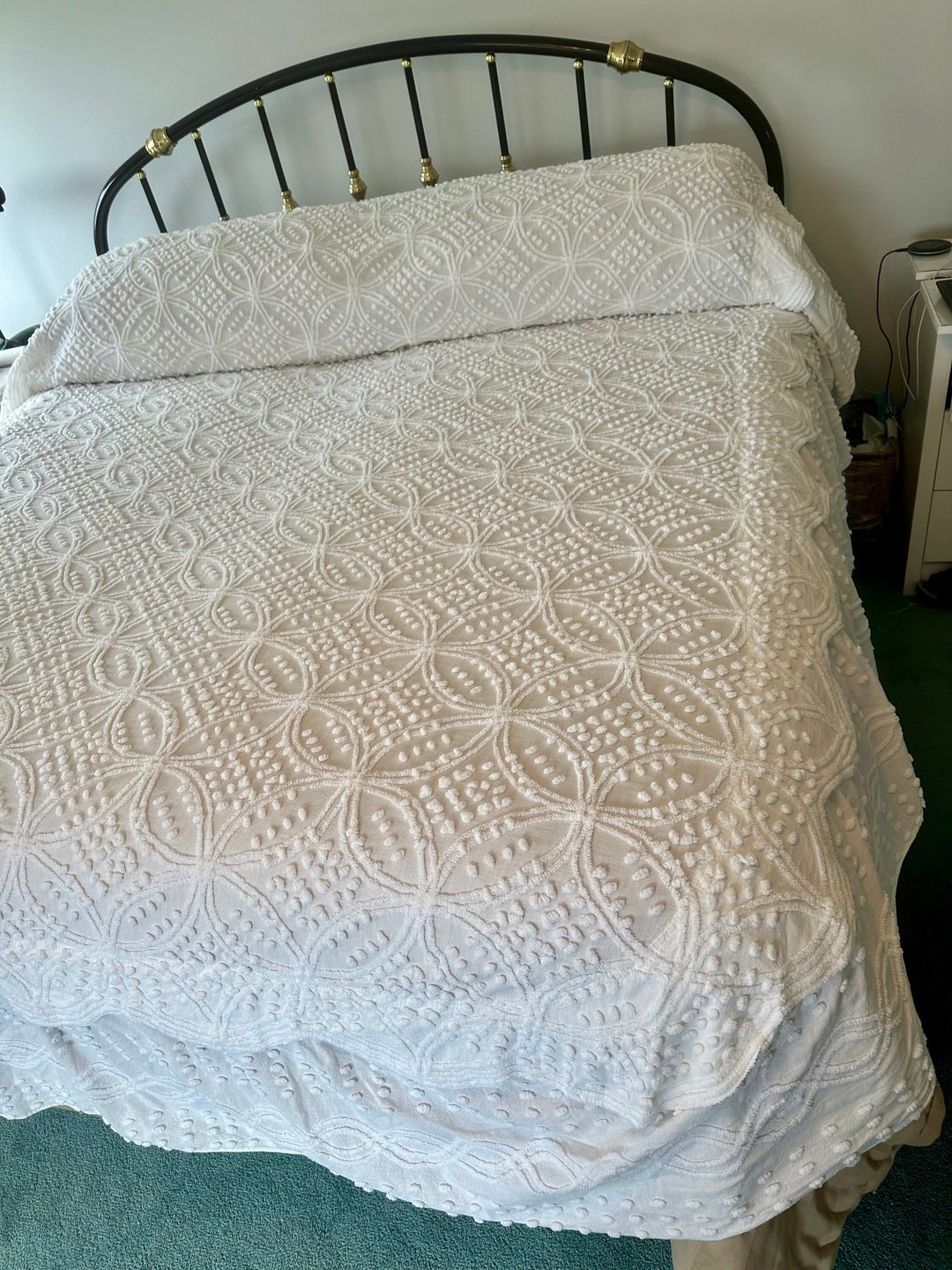 Vintage Double Wedding Rings and Large White Pops With Scallop Edging ...