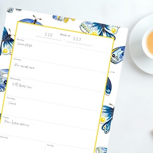 Printable Weekly Planner, 8.5x11 Weekly Meal Prep Planner ...