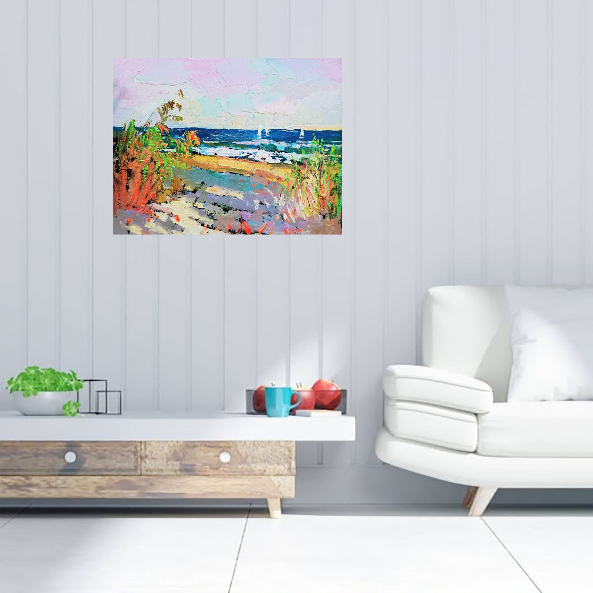 Destin Painting Florida Original Art Henderson Beach Wall Art - Etsy