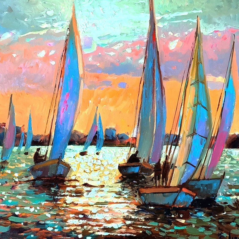 Sailboat Paintings - Etsy