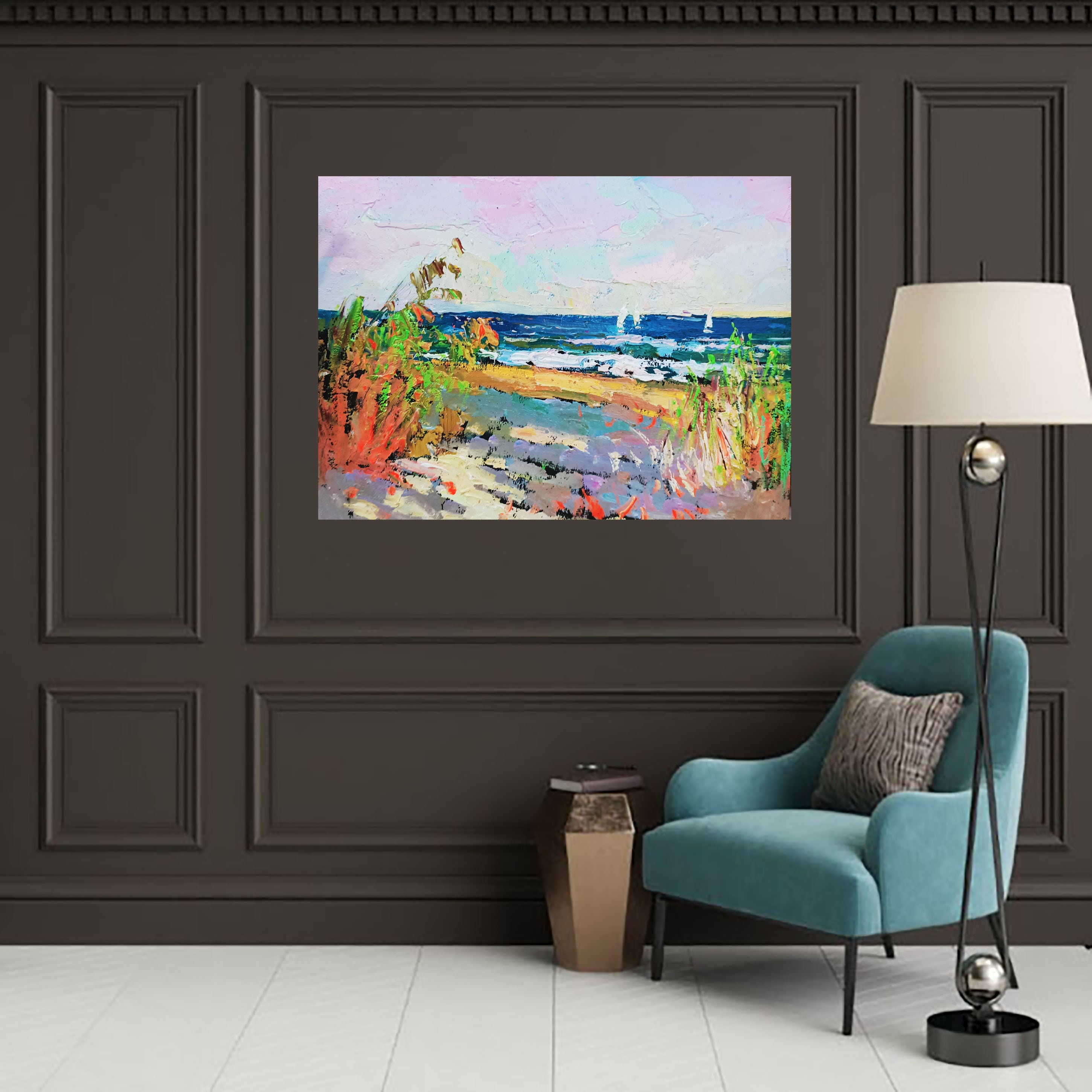 Destin Painting Florida Original Art Henderson Beach Wall Art - Etsy