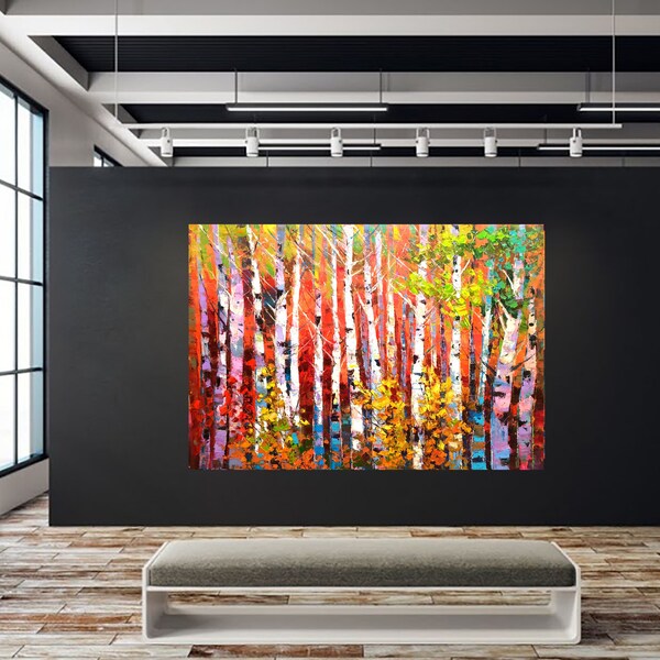 Large Tree Painting - Etsy