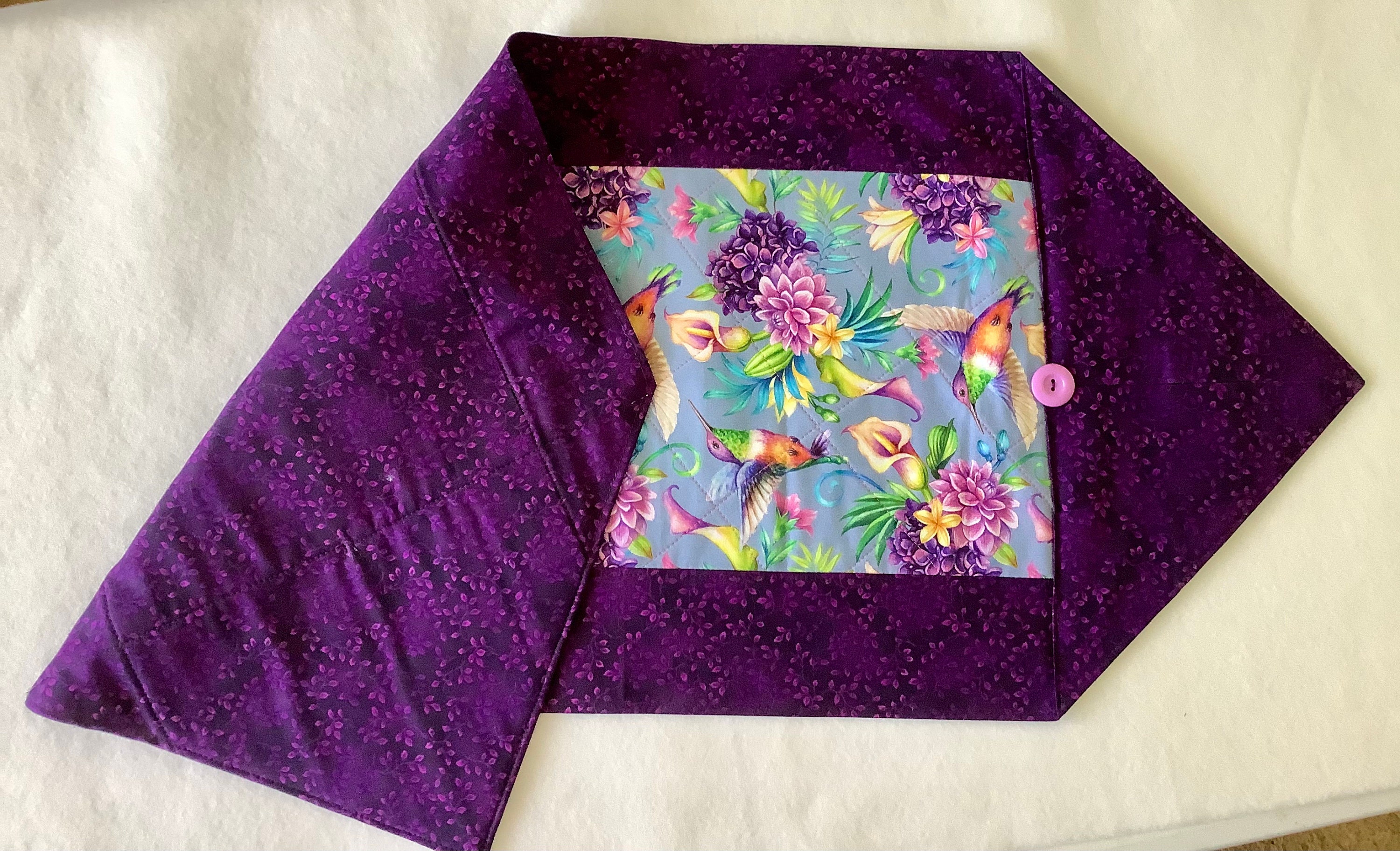 Hummingbird Table Runner/table Centre. Fabric Padded and - Etsy Australia