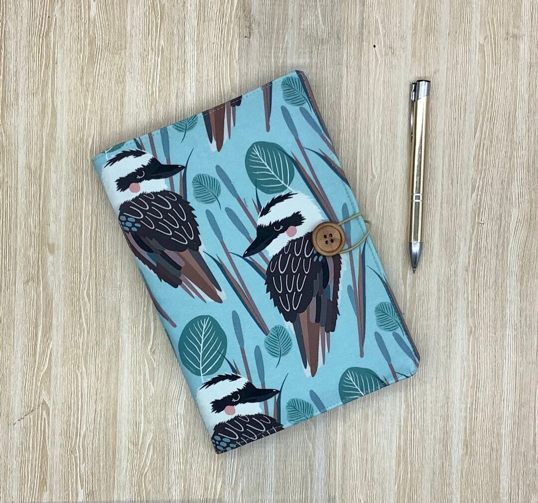 Kookaburras A5 Refillable Fabric Notebook Cover Organiser - Etsy Australia