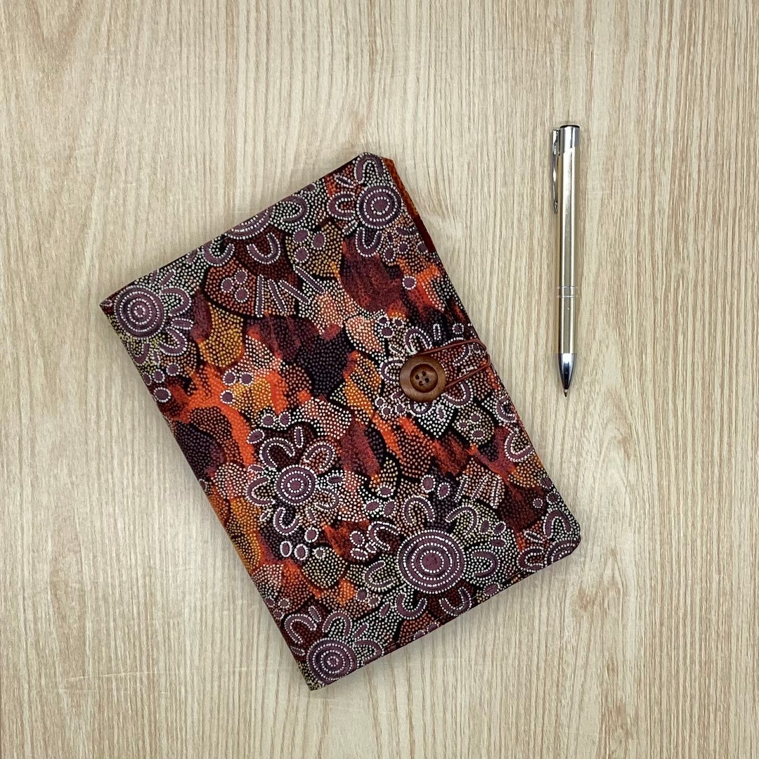 Aboriginal Artworks A5 Refillable Fabric Notebook Cover Bonus - Etsy