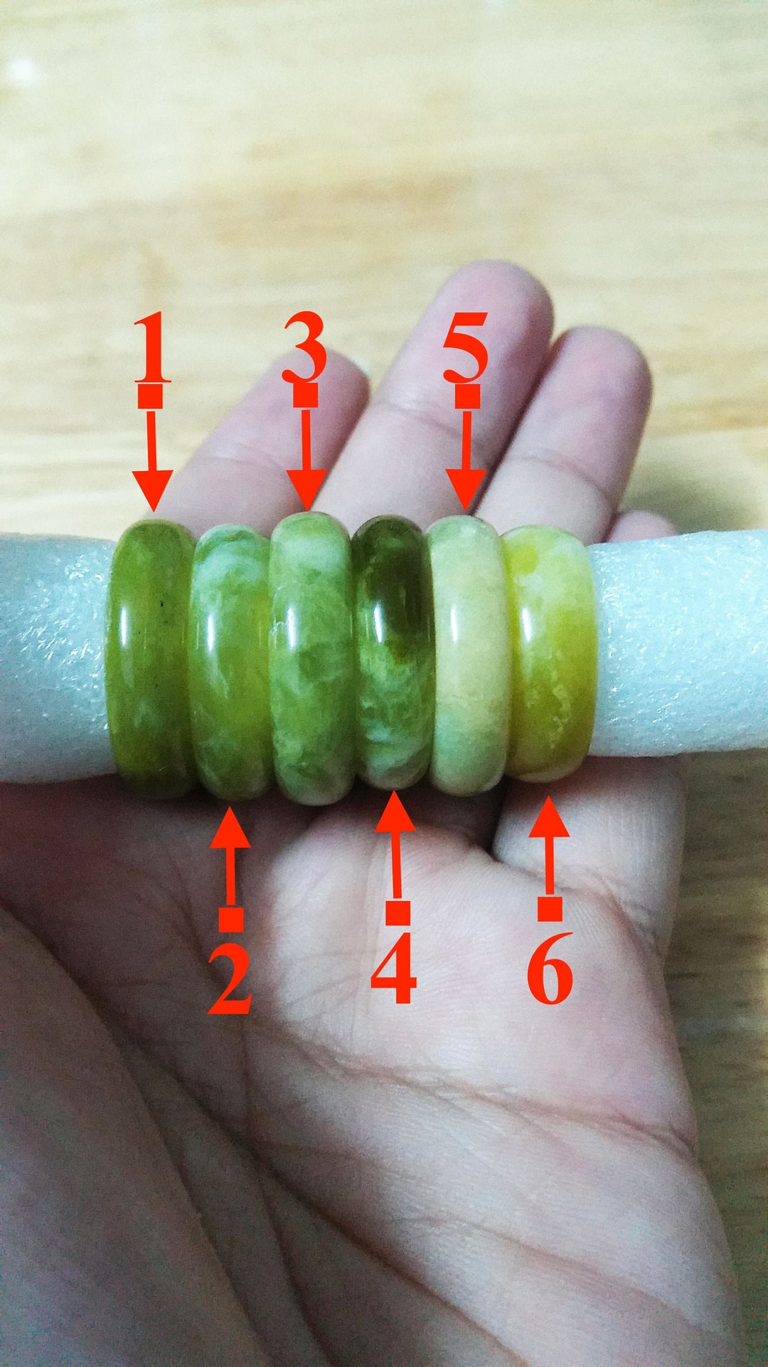 Band Ring, Serpentine Ring, Stone Ring for Woman and Man, Natural ...