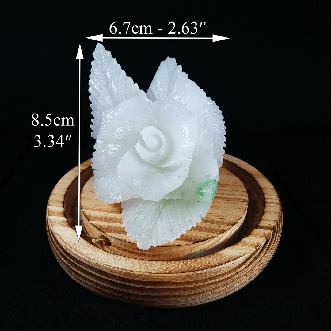 Green Pargasite Crystal Iwhite Marble Matrix, Natural Stone Rose Flower ...