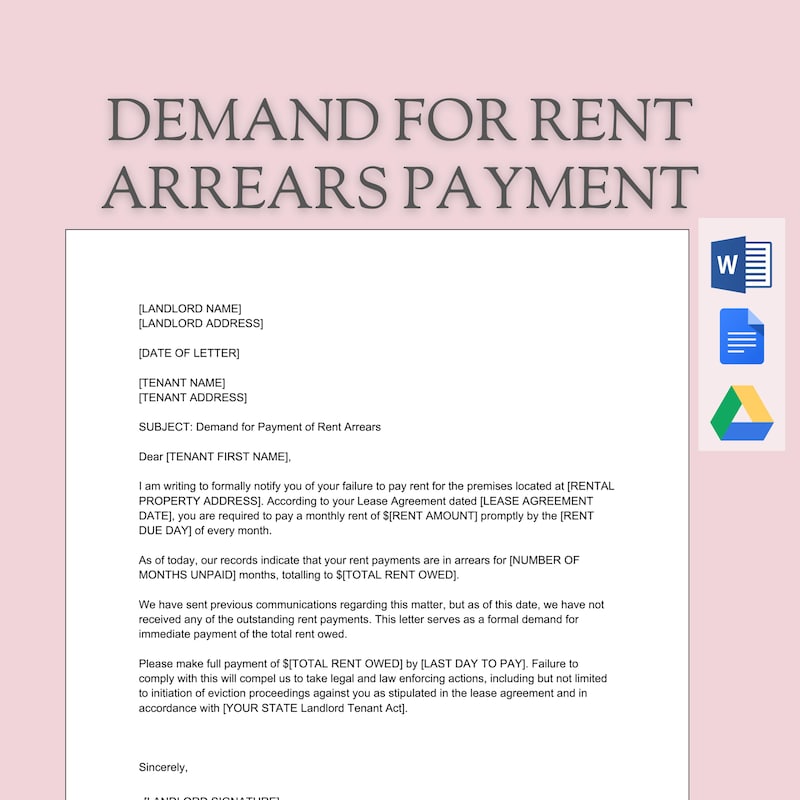 Payment Demand Letter - Etsy