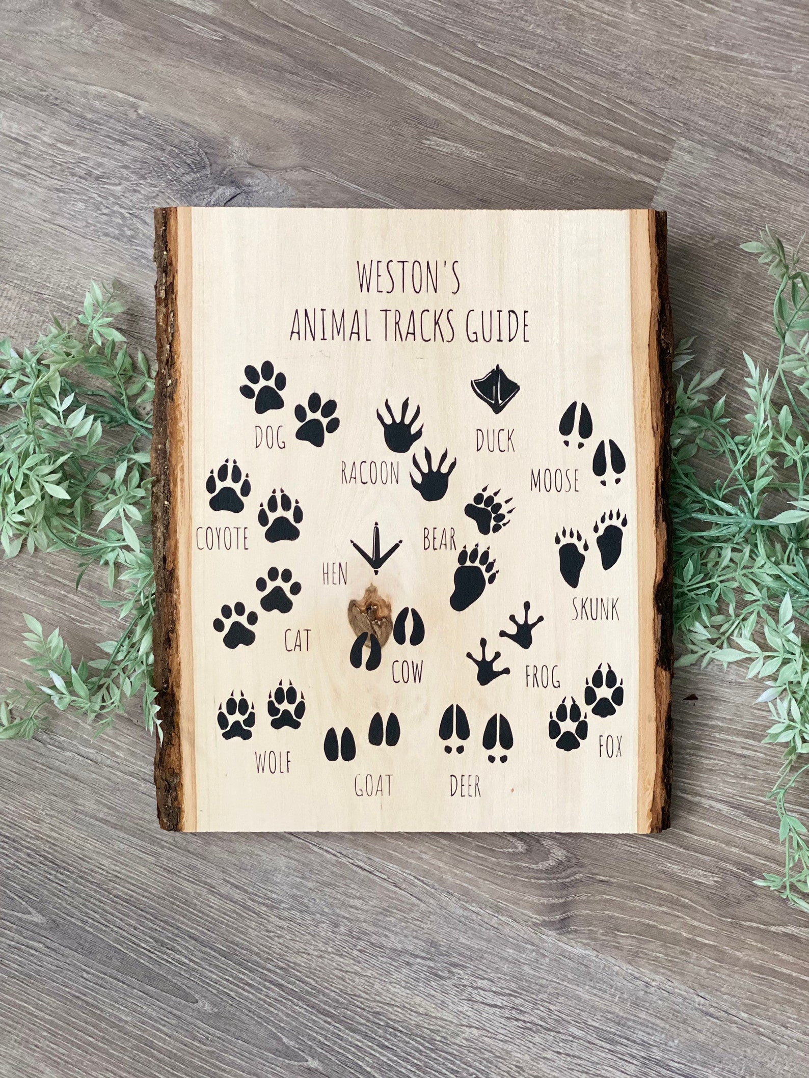 Personalized Animals of the Woodlands Personalized Animal - Etsy