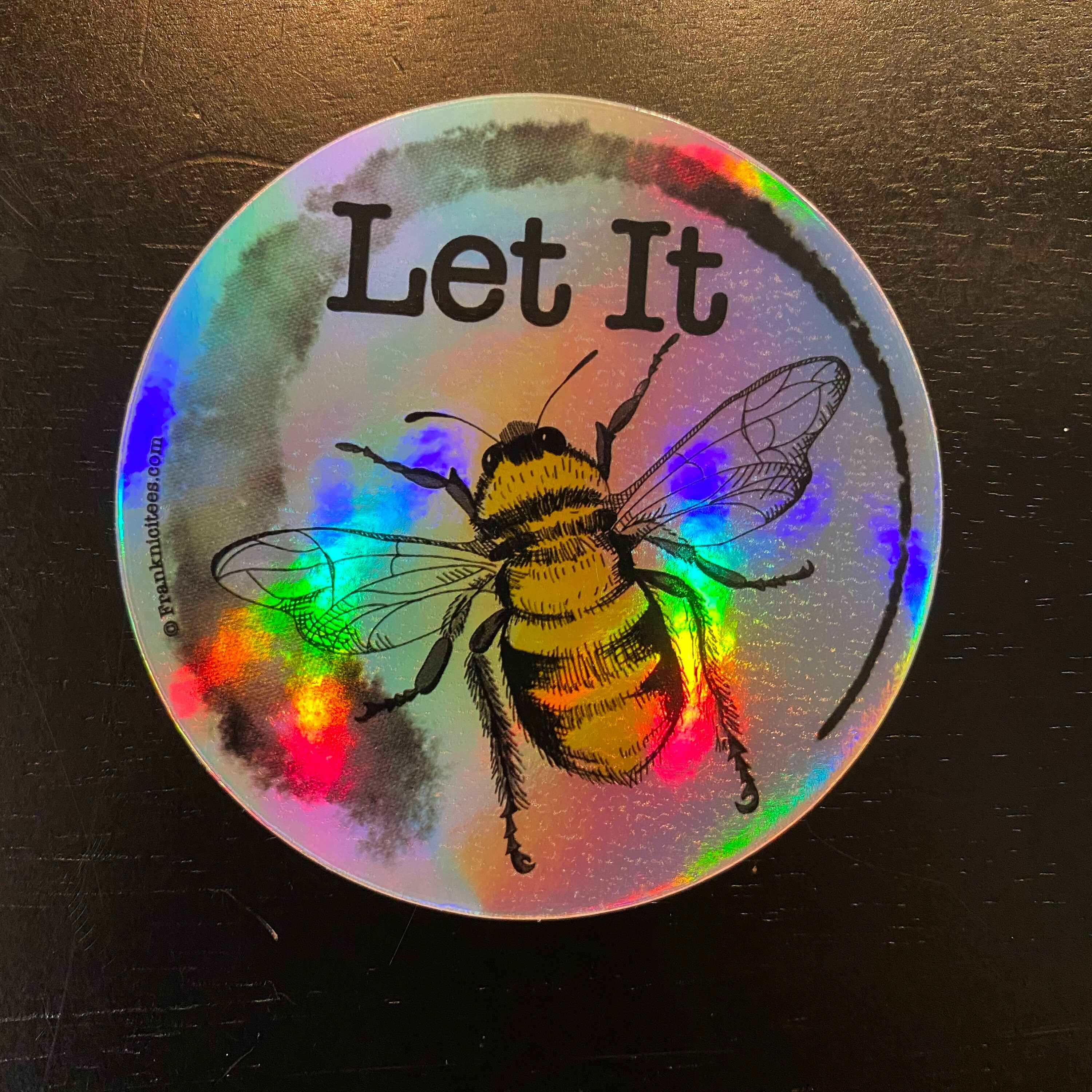 Let It Be - Bee Sticker | Let It Bee Holographic Sticker - Etsy