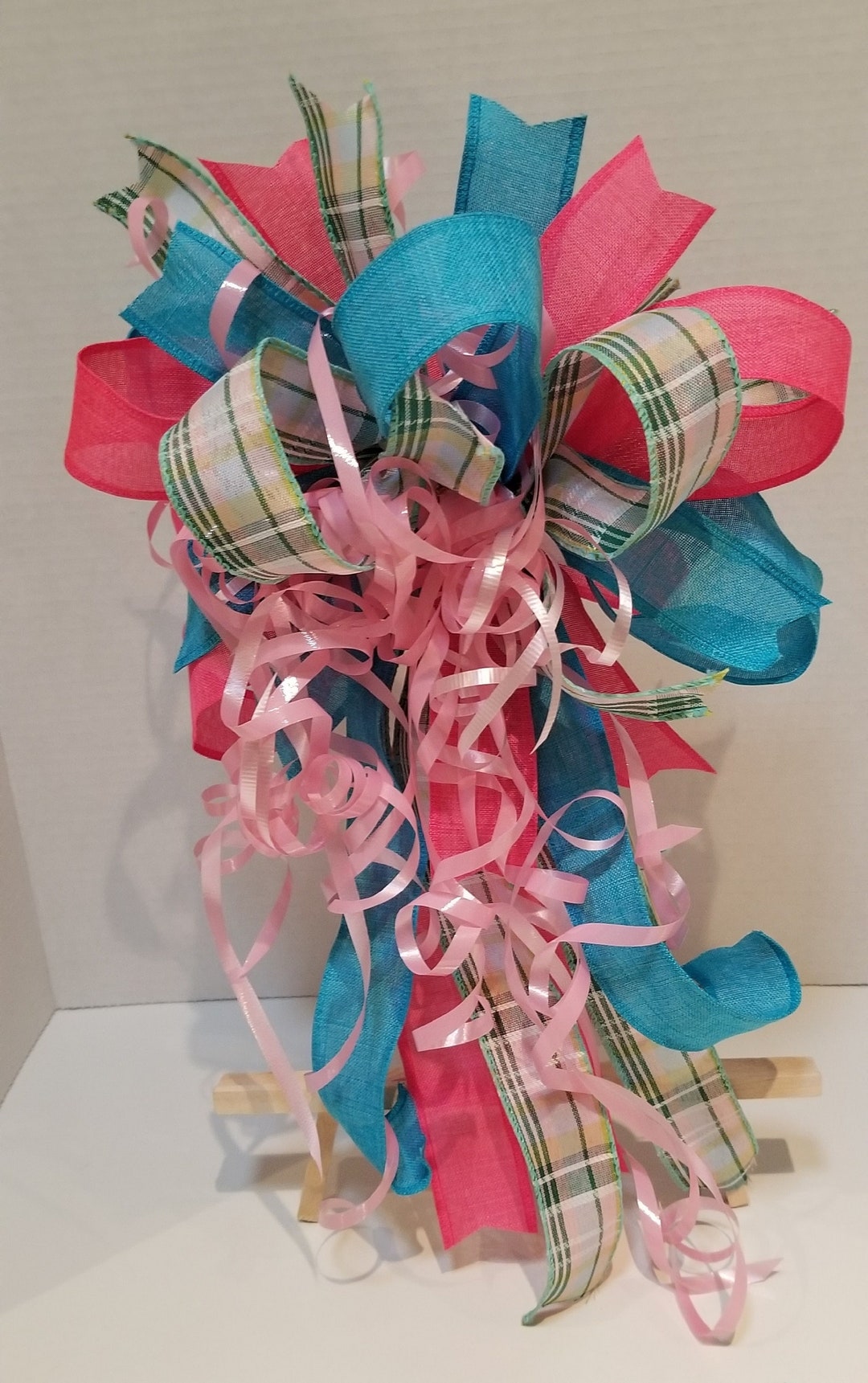 Lantern Bow Spring Birthday Party Celebration Bow Pink Blue Lantern