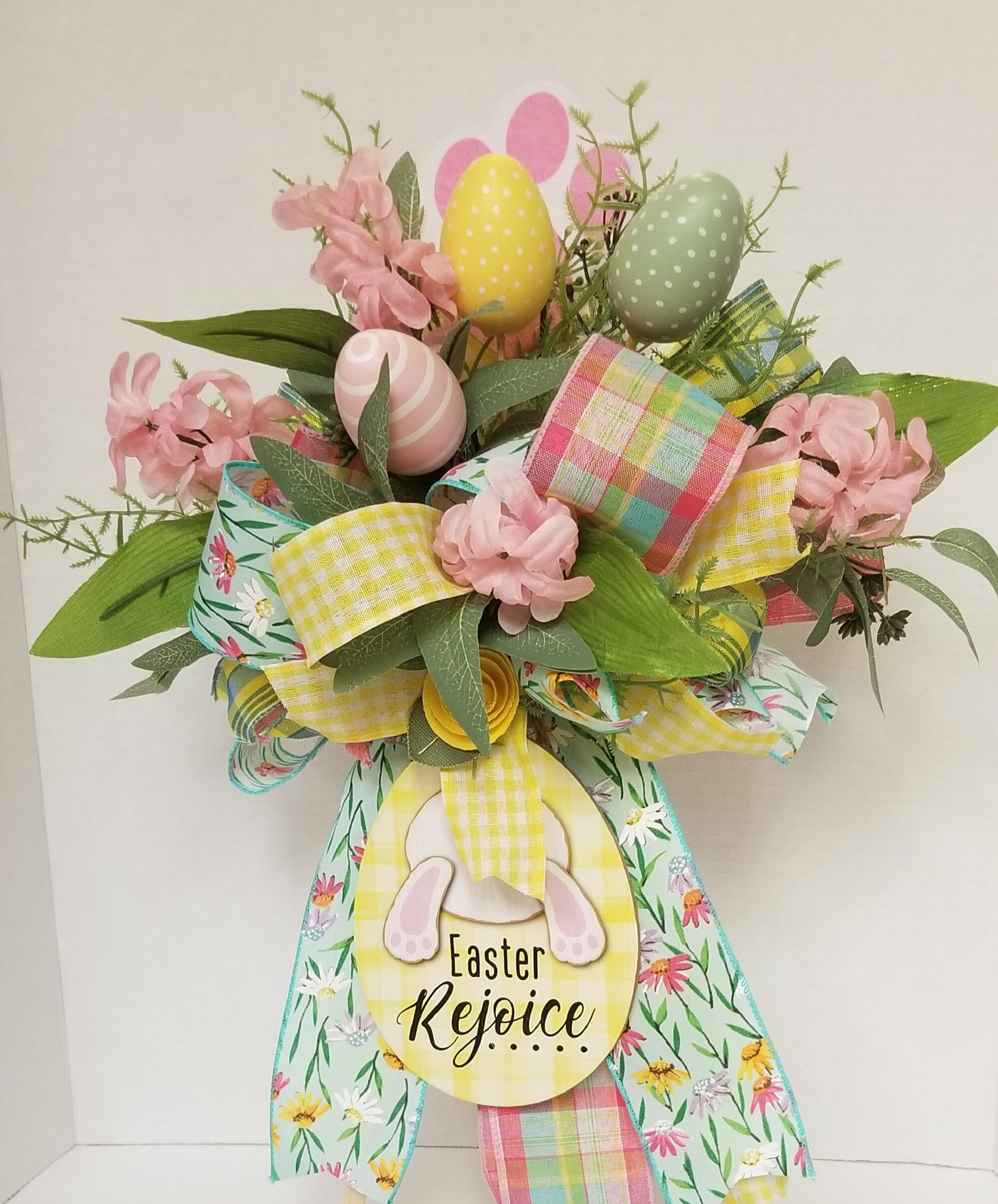 Easter Lantern Bow, Spring Lantern Topper, Easter Egg Wreath Bow ...