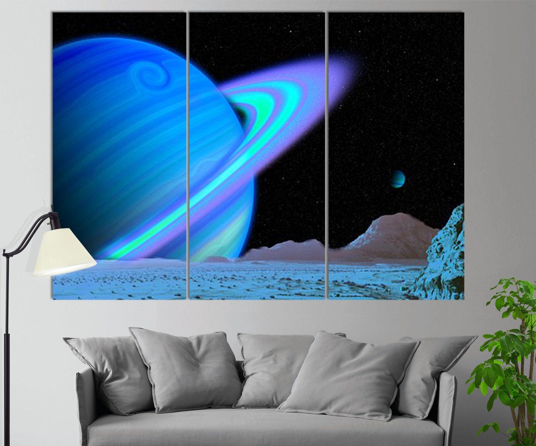 Abstract Space Canvas Print, NASA Wall Decor, Space Wall Art, Planet ...