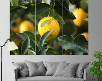 Lemon Tree Canvas | Etsy