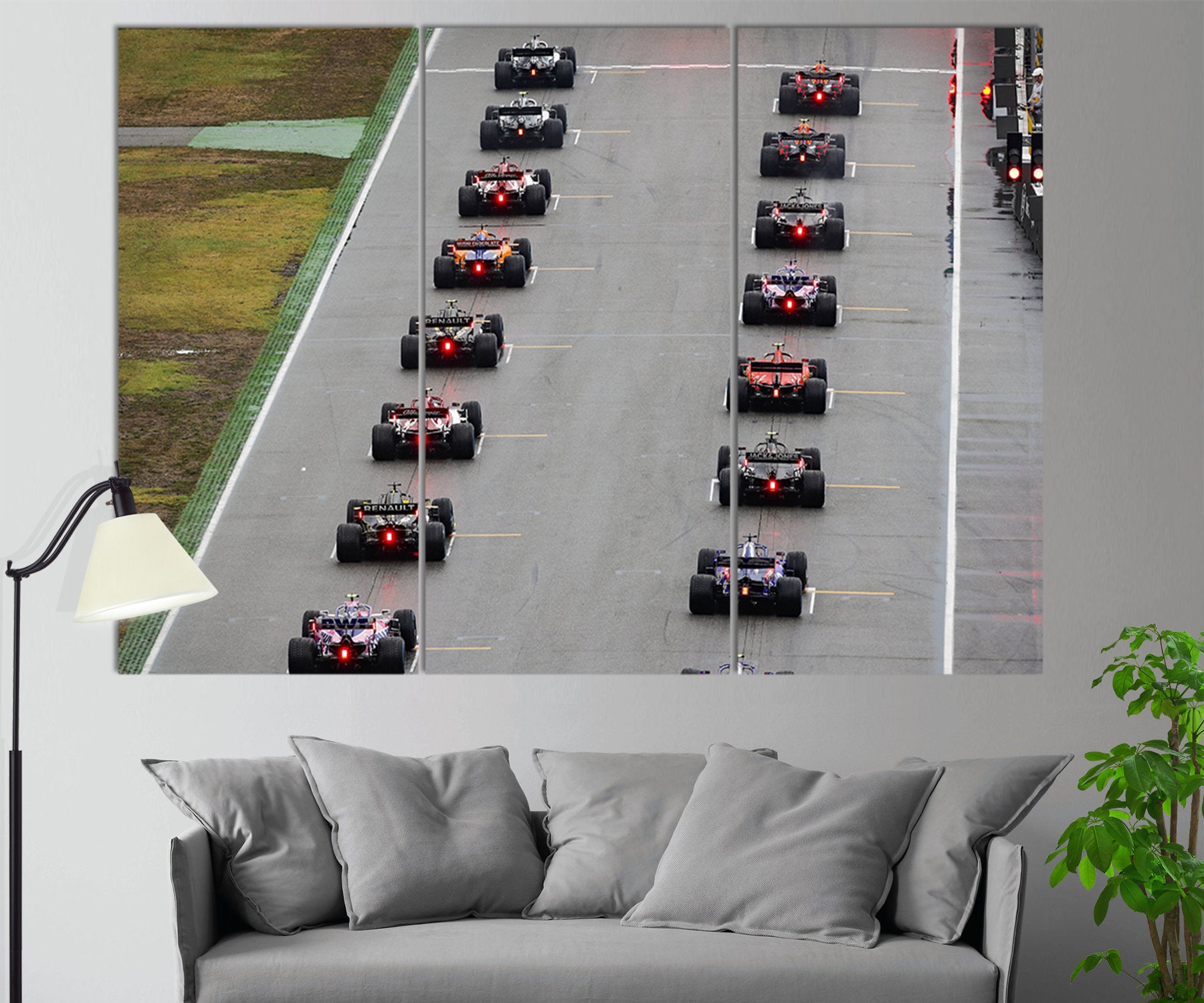 F1 Race Start, F1 Canvas Art, Formula 1 Wall Art, Grand Prix , Formula ...