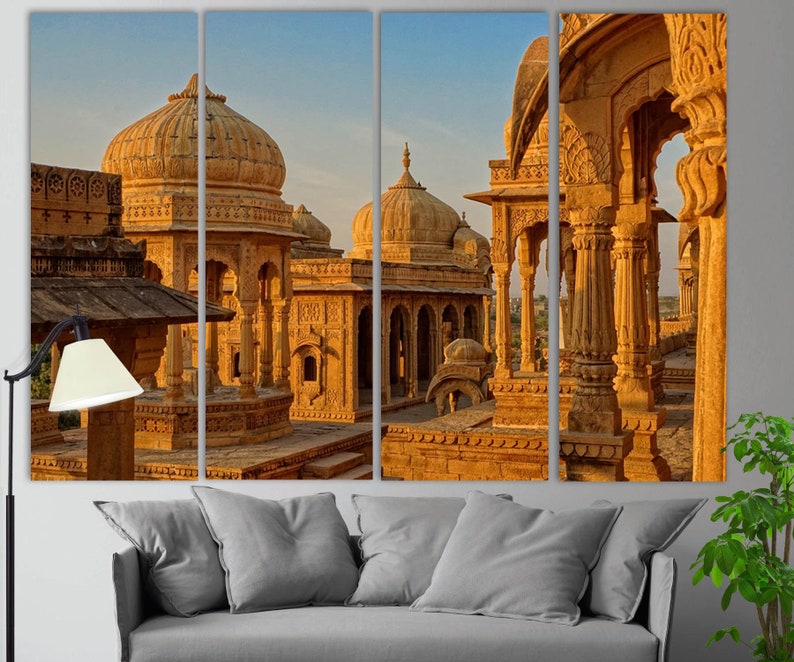 Bada Bagh Canvas Print Temple in India Photo Bada Bagh - Etsy