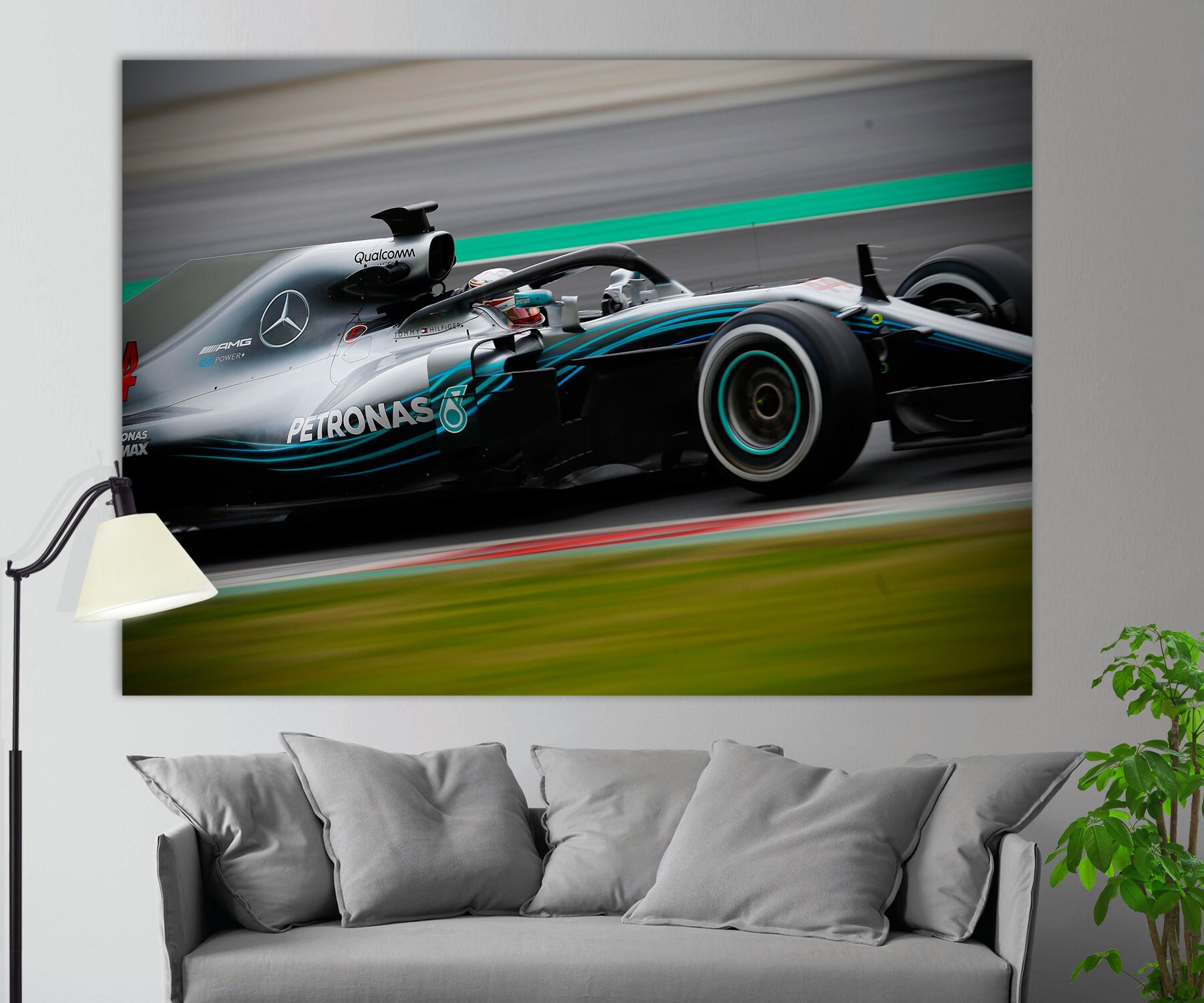 Lewis Hamilton Canvas Art, Formula 1 Wall Art, Lewis Hamilton Print ...