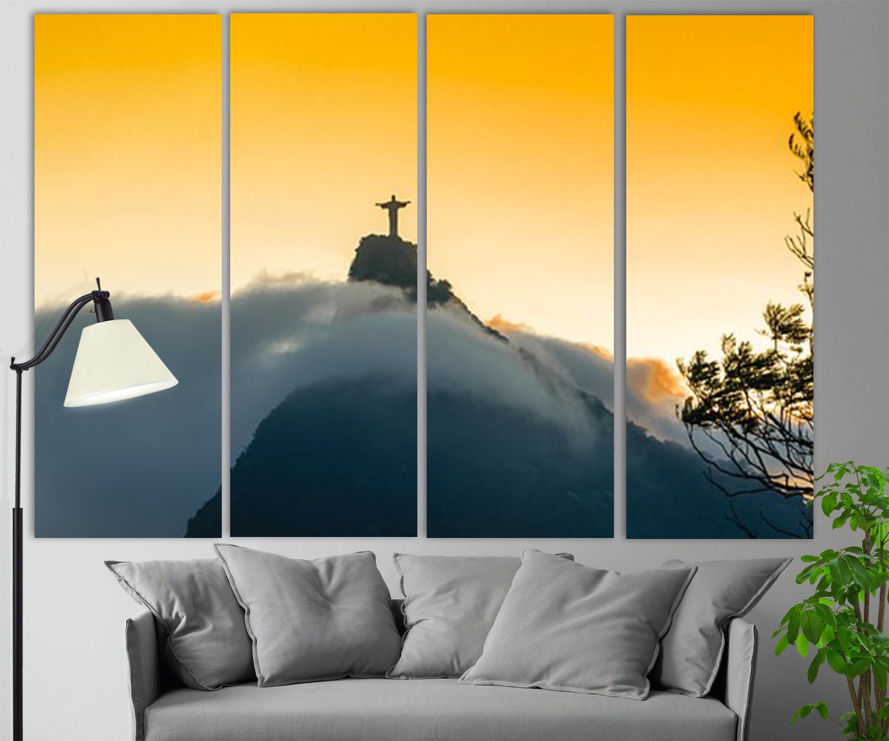 Christ the Redeemer Canvas Print Jesus Christ in Rio De - Etsy