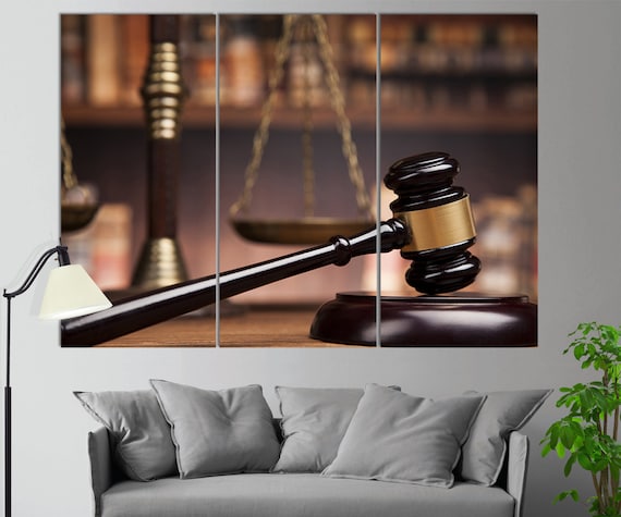 Law Wall Art Law Canvas Print Lawyer Gift Lawyer Wall Art | Etsy