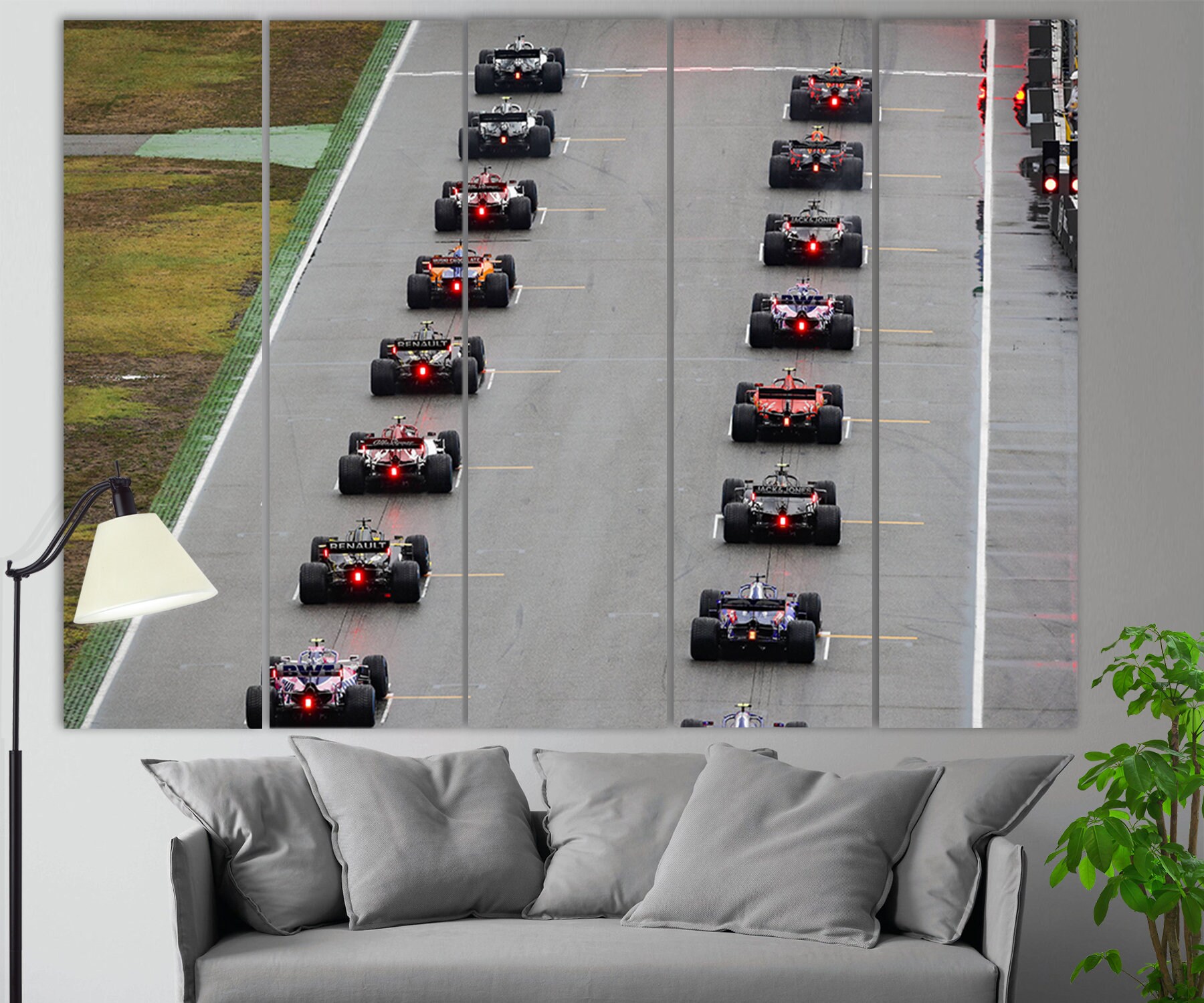 F1 Race Start F1 Canvas Art Formula 1 Wall Art Grand Prix | Etsy