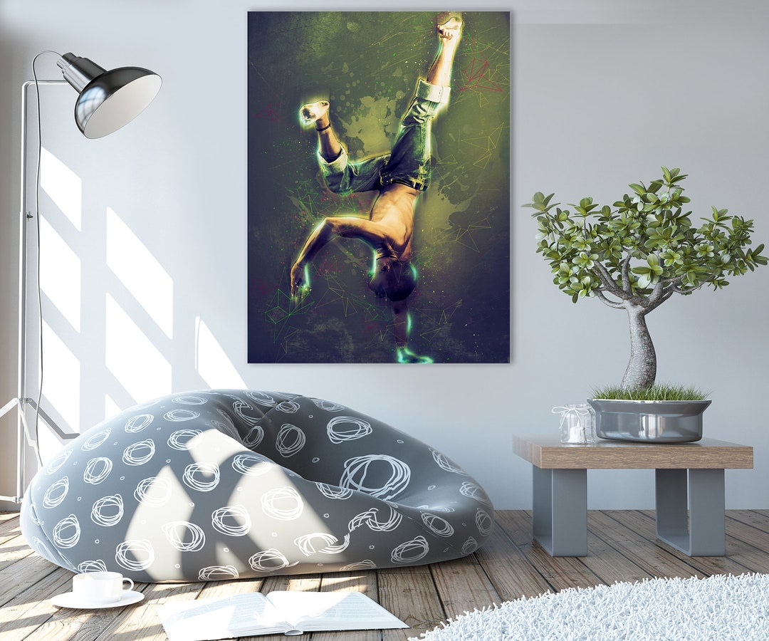 Hip Hop Wall Art, Street Dance Canvas Print, Dancing Wall Art, Hip Hop ...