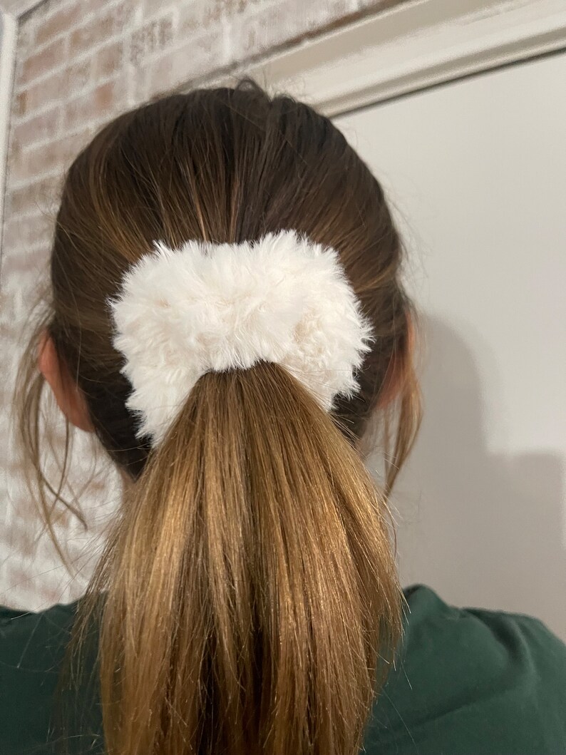 Faux Fur Scrunchies - Etsy
