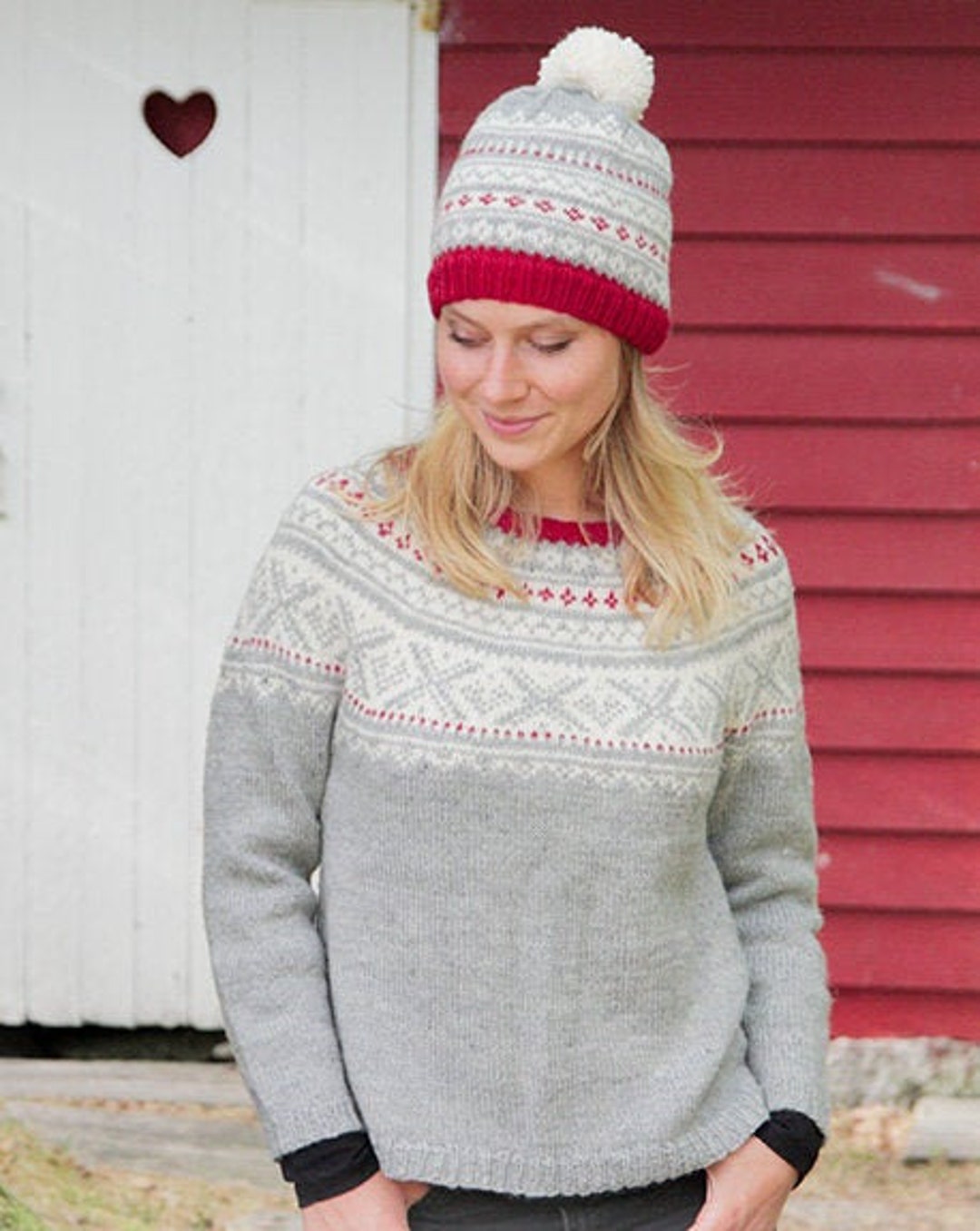 Hand Knitted Traditional Norwegian Sweater in Pure Wool - Etsy