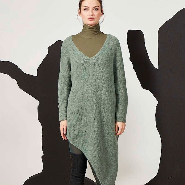 Asymmetrical Sweater - Etsy