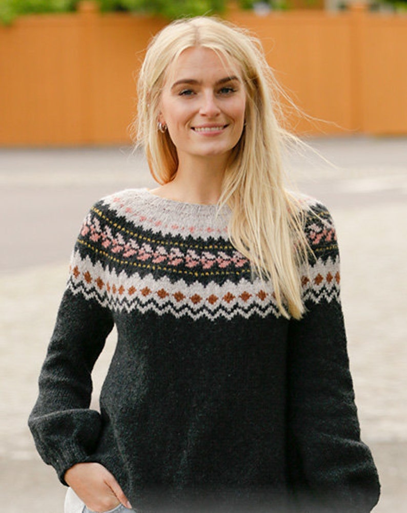Hand Knitted Nordic Fair Isle Sweater in Baby Alpaca Yarn - Etsy