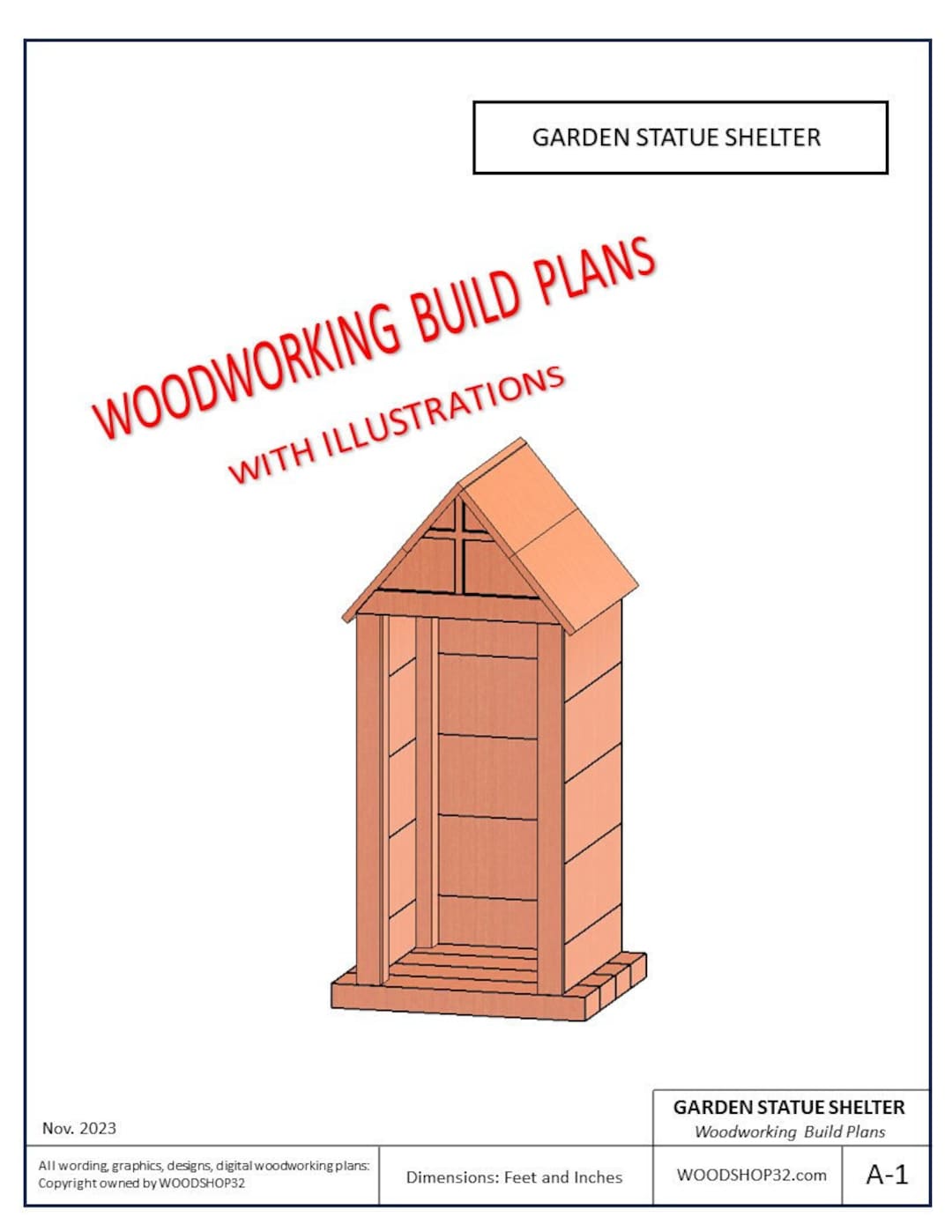 Build Plans Garden Statue Shrine Shelter | Mother Mary | Jesus | PDF ...