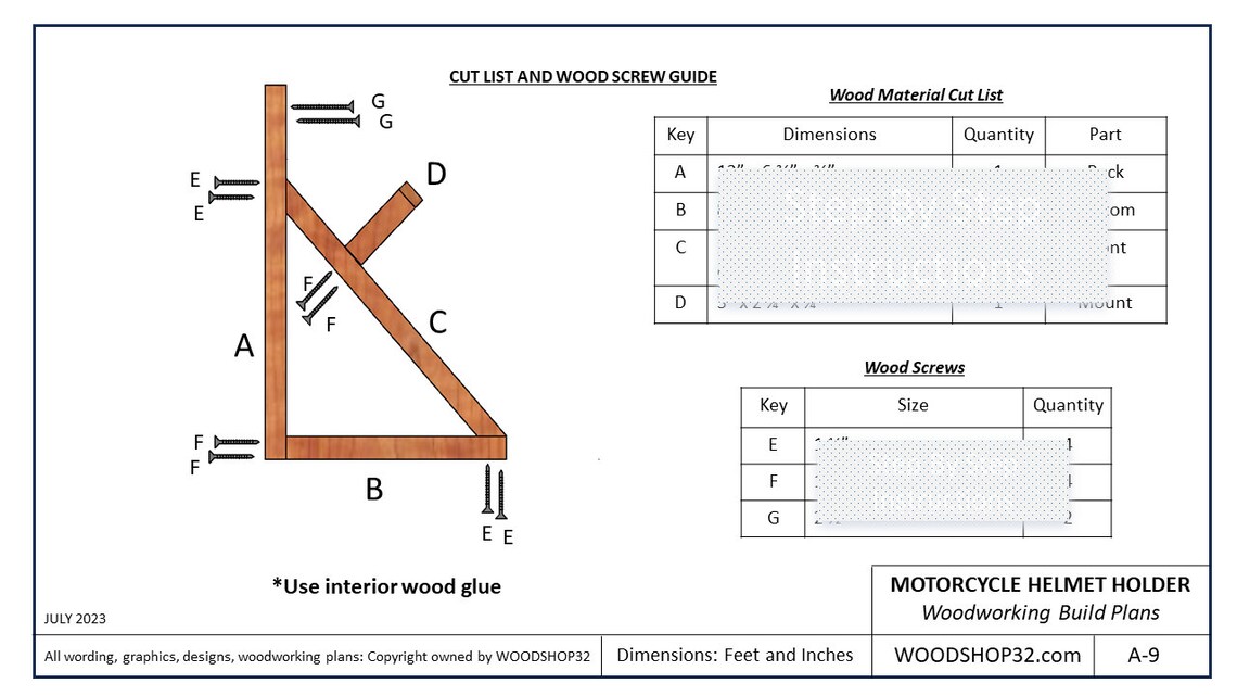 Motorcycle Helmet Holder Woodworking Plans, DIY Storage (PDF Download ...