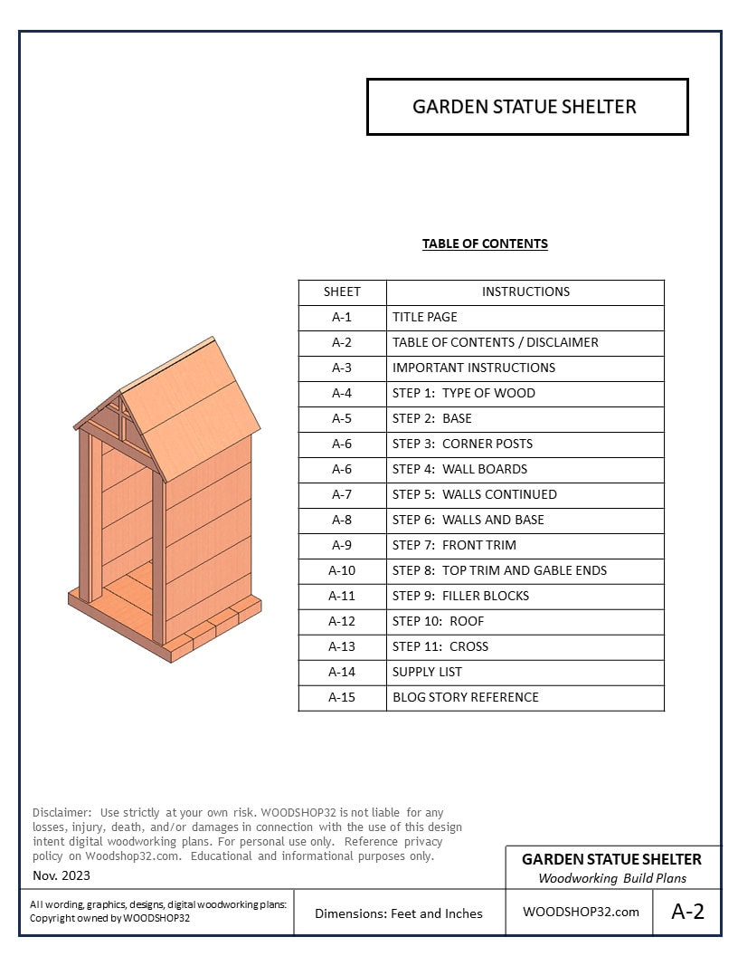 Build Plans Garden Statue Shrine Shelter | Mother Mary | Jesus | PDF ...