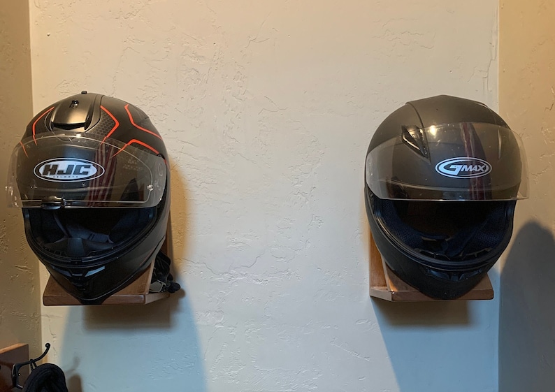 Motorcycle Helmet Holder Woodworking Plans, DIY Storage (PDF Download ...