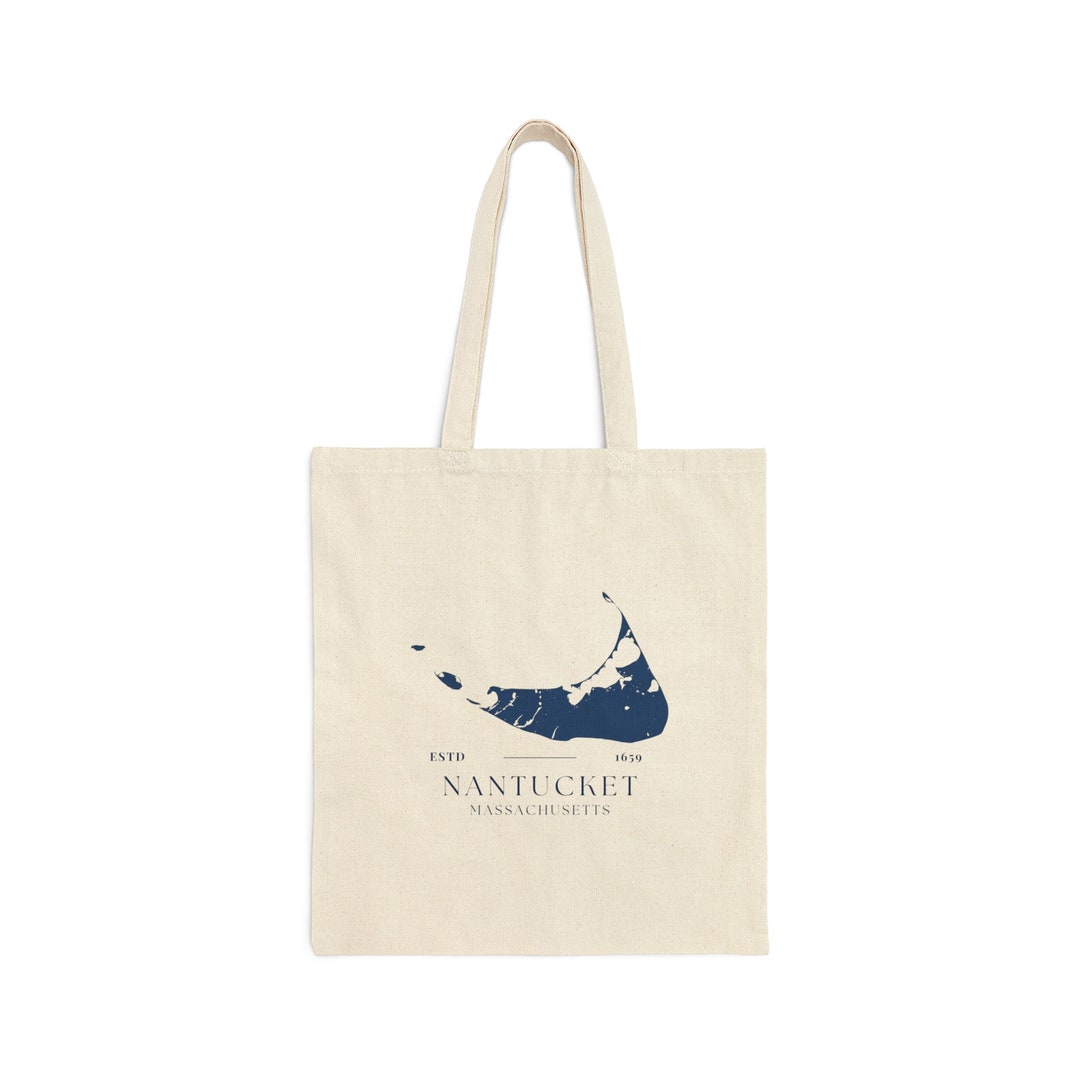 Nantucket Tote Bag, Nantucket Canvas Tote Bag, Nantucket MA Tote Bag ...