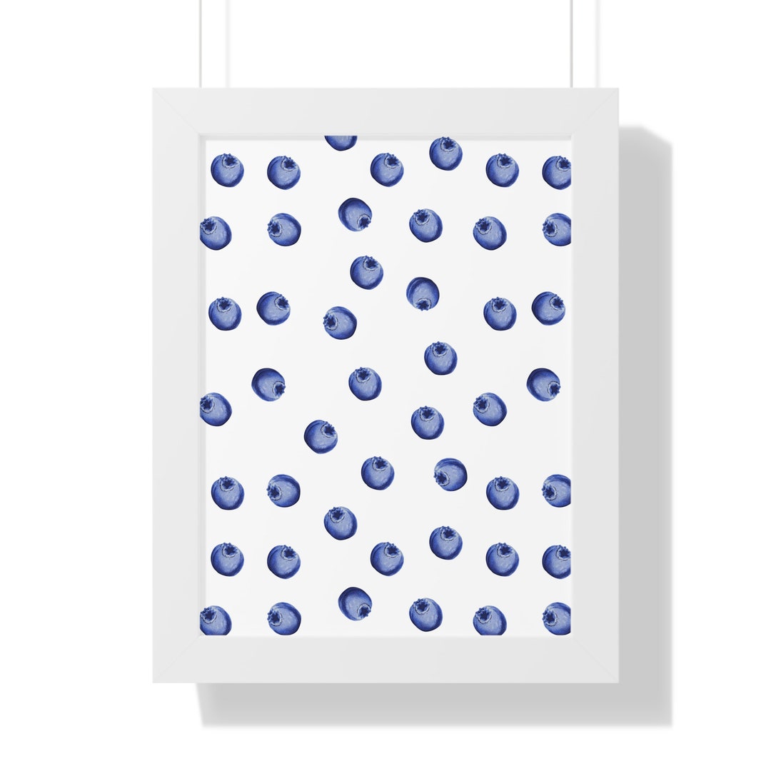 Framed Blueberry Print Art, Framed Blueberry Art, Framed Blueberry ...