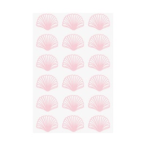 Pink Shell Print Art, Pink Shell Print, Pink Shell Poster Art, Seashell ...