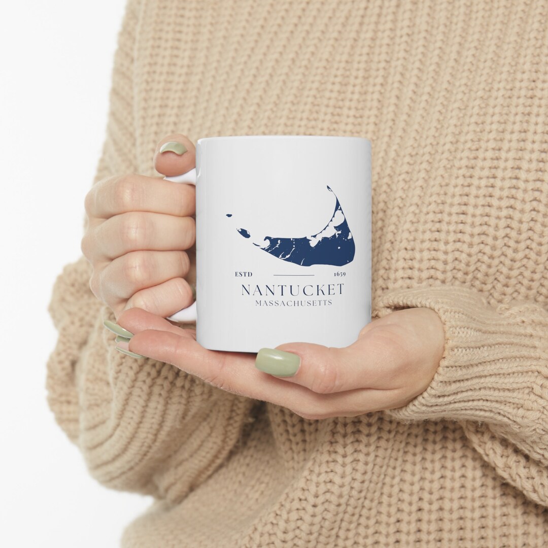 Nantucket Mug, Nantucket MA Mug, Nantucket Ceramic Mug, Nantucket ...
