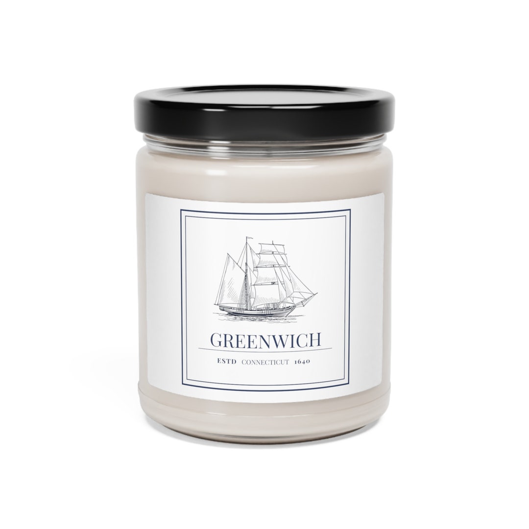 Greenwich CT Scented Soy Candle, Greenwich Candle, CT Candle, Greenwich ...