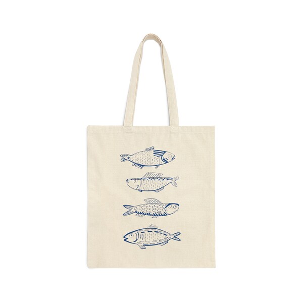 Fish Tote Bag - Etsy