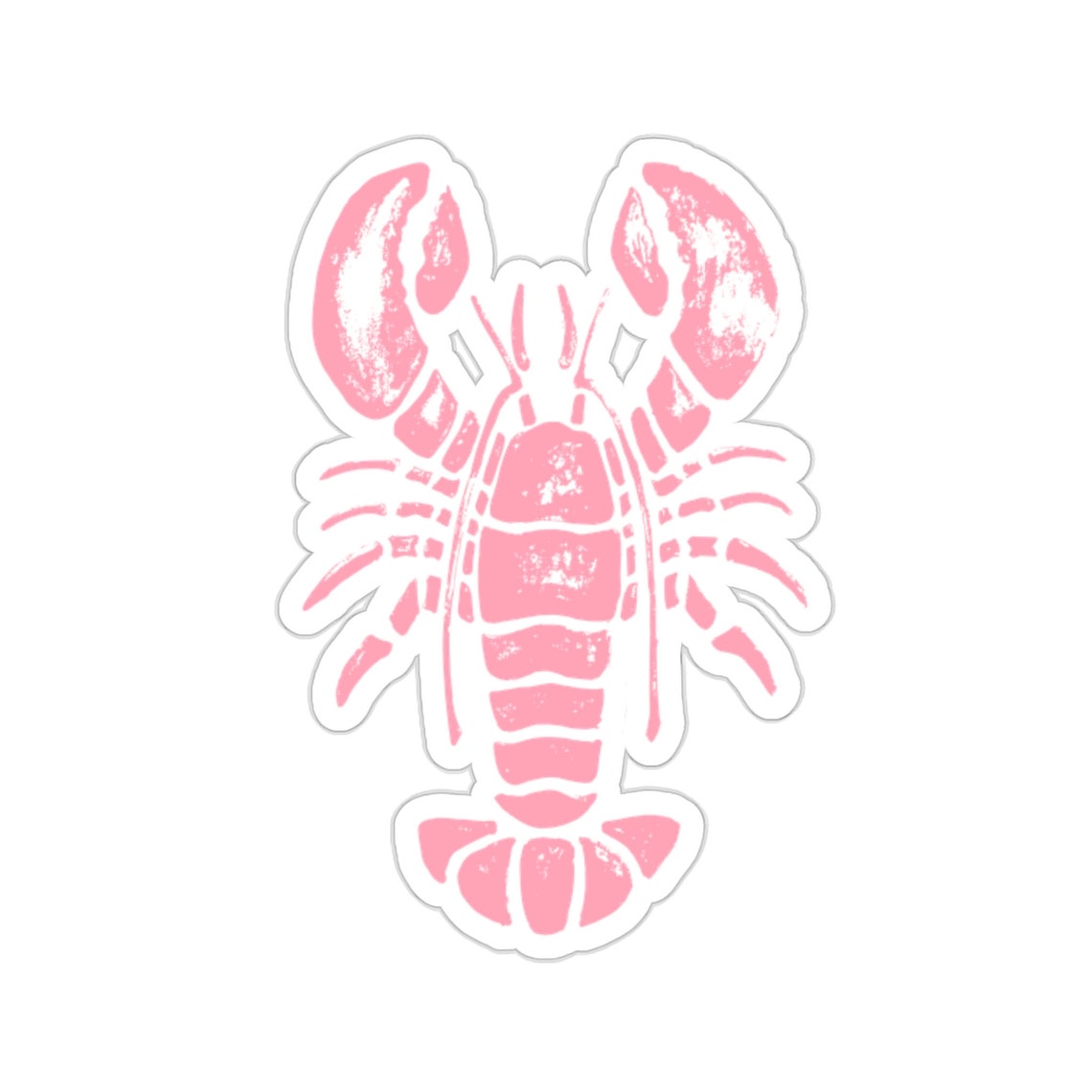 Vinyl Lobster Sticker, Pink Lobster Sticker, Maine Sticker, Coastal ...
