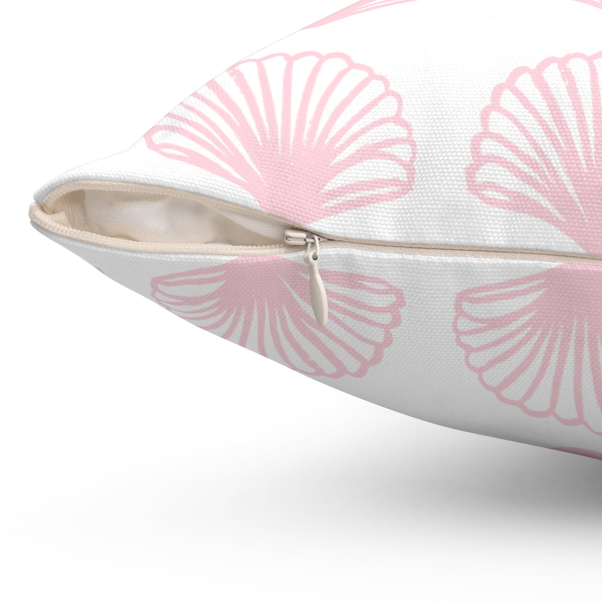 Pink Seashell Pillow, Shell Print Pillow, Pink Shell Pillow, Pink ...
