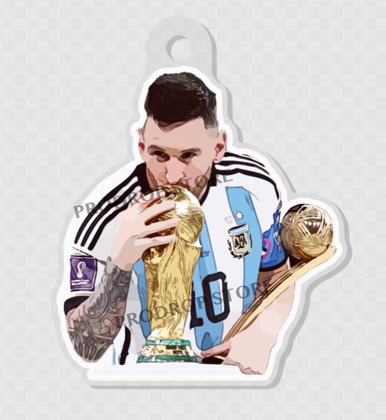 Keychain 2 Lionel Messi 10 Trophy Argentina World Cup - Etsy