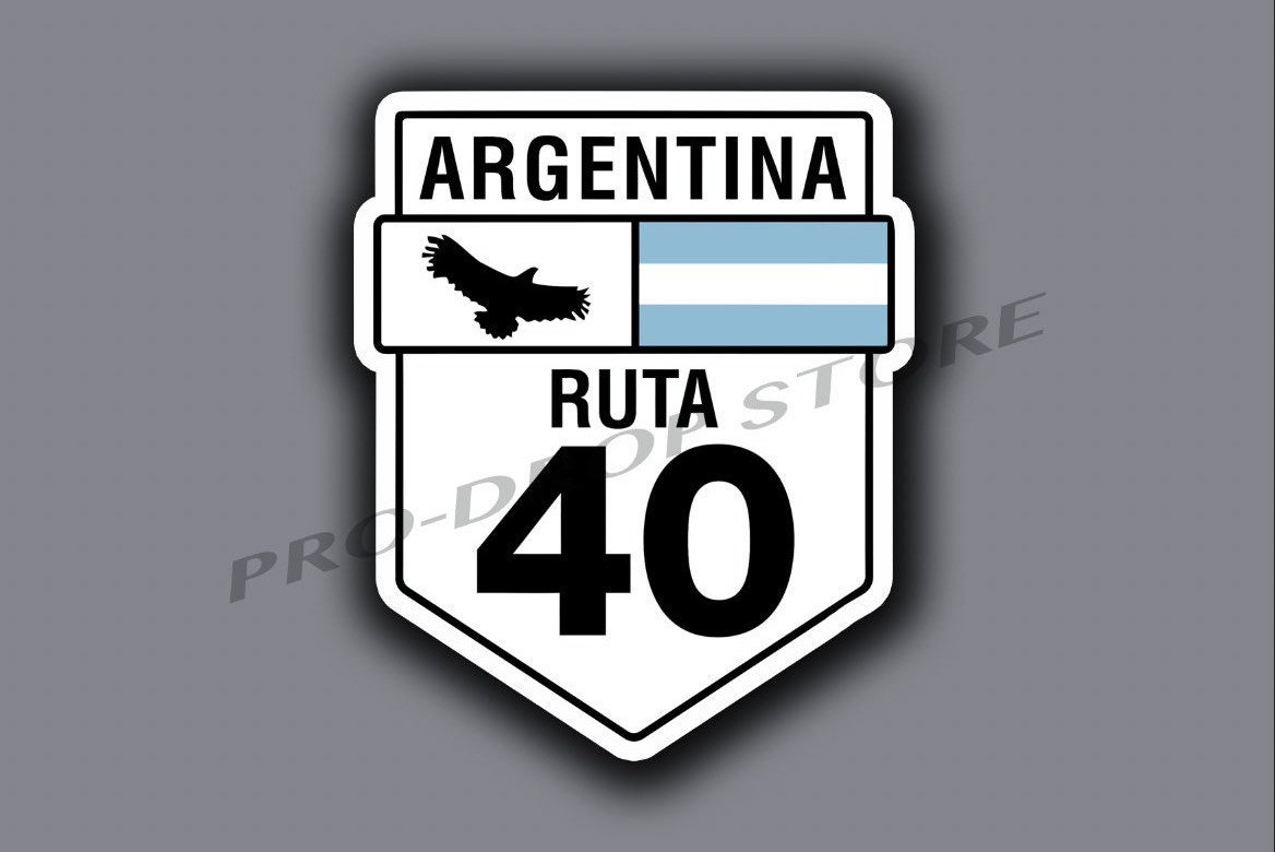 Argentina Ruta 40 Car Decal / Sticker Panamerican Highway Route 40 - Etsy