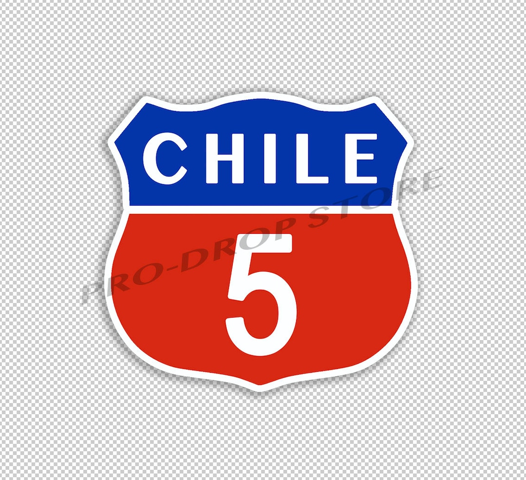 CHILE Ruta 5 Car Decal Sticker Carretera Austral 3” Route 5 Bike ...