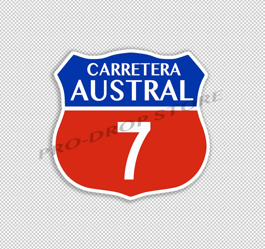 CHILE Ruta 7 Car Decal Sticker Carretera Austral 3” Route 7 Bike ...