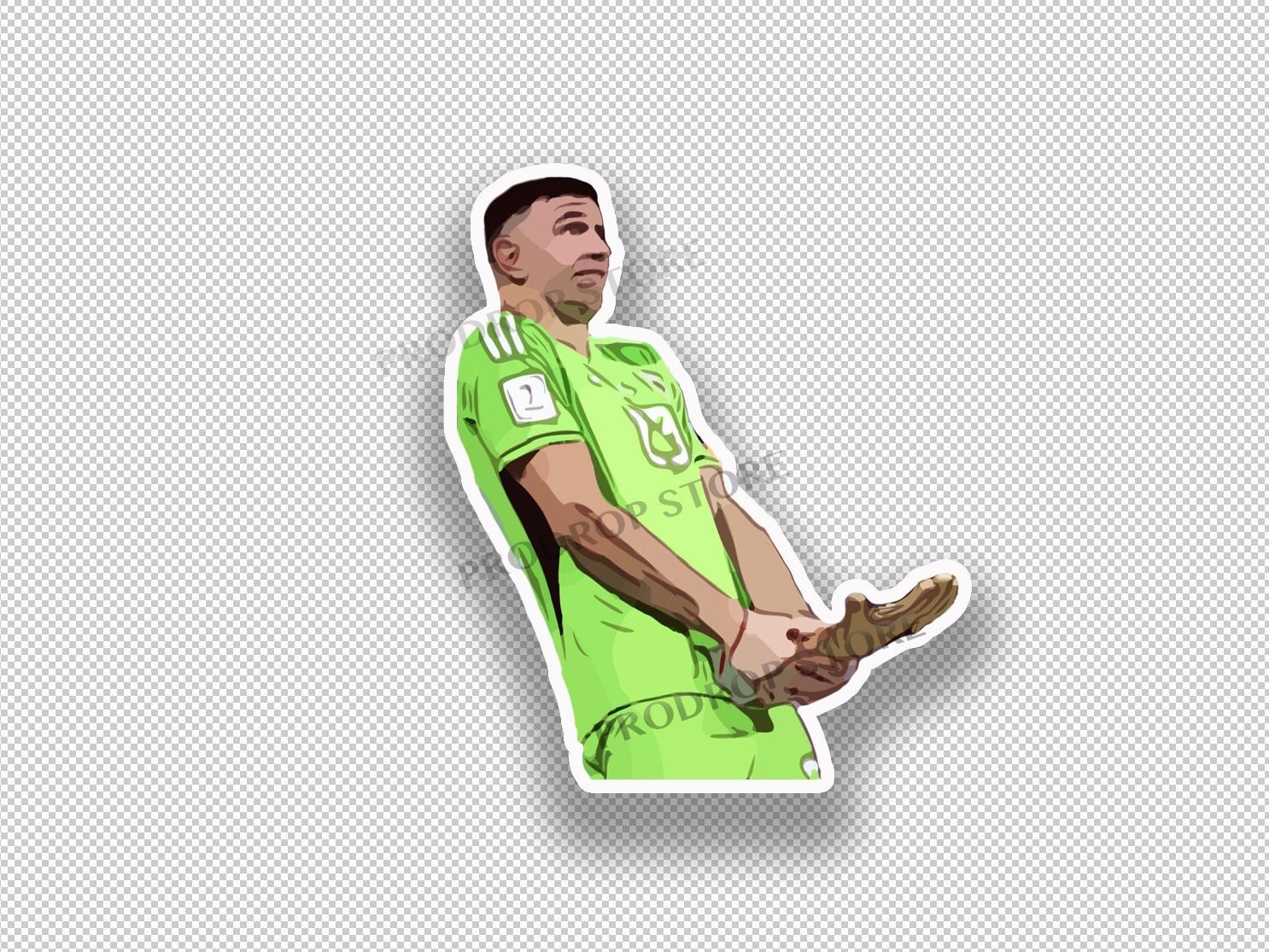 Argentina Dibu Martinez Trophy World Cup Qatar 2022 Decal Sticker GOAT ...