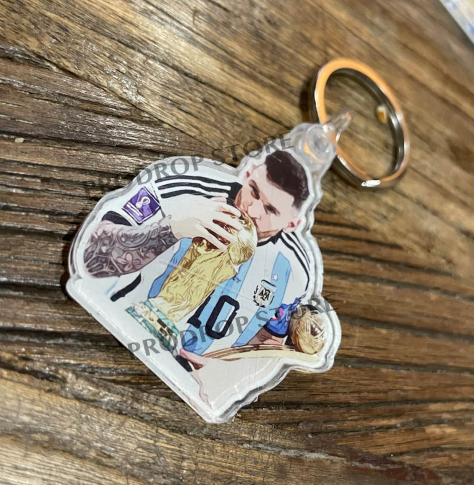 Keychain 2 Lionel Messi 10 Trophy Argentina World Cup Qatar 2022 GOAT ...