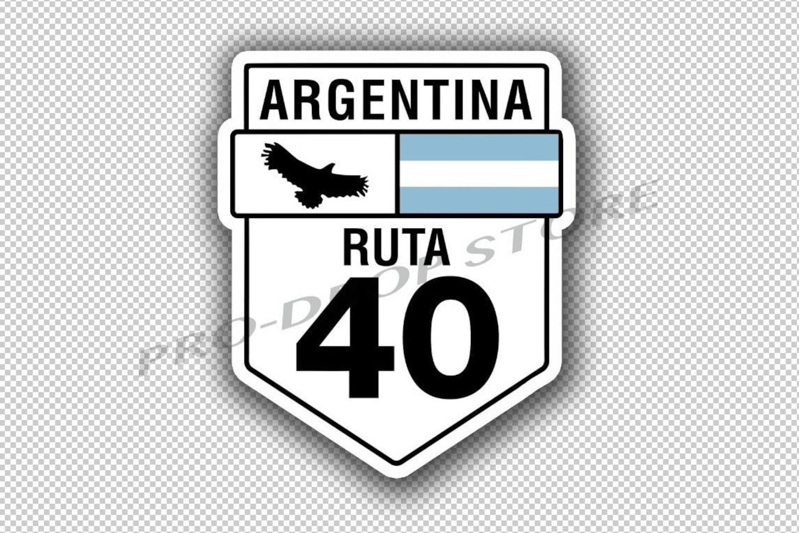 Argentina Ruta 40 Car Decal / Sticker Panamerican Highway Route 40 - Etsy